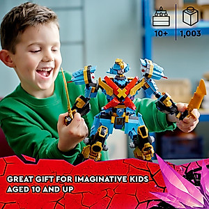 LEGO NINJAGO Nya's Samurai X MECH Action Figure, 71775 Robot Ninja Toy with Golden Jay Plus 7 Minifigures