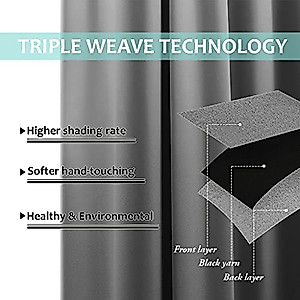 NICETOWN Tie Up Curtain for Kitchen - Roman Shade for Window Thermal Insulated Energy Saving Rod Pocket Short Curtain Panel for Camper RV, Silver Grey, W46 X L63, 1 Piece