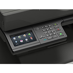Lexmark MX521de Monochrome All-in One Laser Printer, Scan, Copy, Network Ready, Duplex Printing and Professional Features, Print Speed 46 ppm, Grey, 4.3 inch Touchscreen (36S0800)