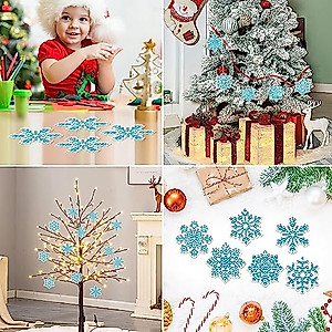 clothmile 12 Pieces Snowflake Diamond Painting Keychains Kit DIY Diamond Art Keychains Winter 5D Full Drill Diamond Painting Hanging Ornament Silver Rhinestone Pendants for Holiday Party Supplies