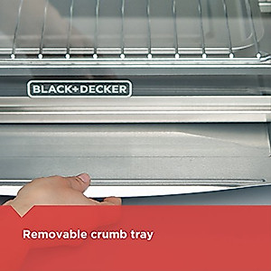 Black+Decker TO3290XSBD Toaster Oven, 8-Slice, Stainless Steel