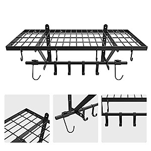 2-Pack Garage Storage Kit, Floating Garage Shelves with Bike Hanger, Wall Shelf Garage Storage Rack,Loads 500 lbs Wall Shelf Garage Storage Rack,Sturdy Garage Organizer Wall Mount Shelves