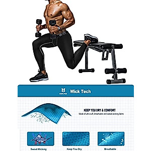 HOPLYNN 4 Pack Compression Pants Tights Leggings Men, Winter Baselayer for Running Workout Sports Yoga-4 Black-XL