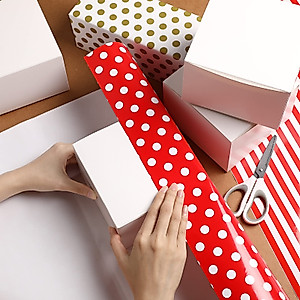 100 Pcs 6 x 6 x 4 Inch Small Gift Boxes with Lids Bridesmaid Proposal Box Assemble Gift Wrap Boxes Square White Box for Gifts, Candles, Party Favor, Wedding Birthday Party Supplies