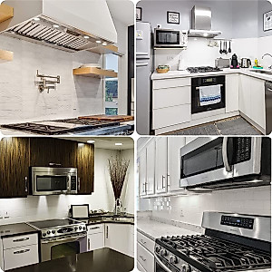 HXWY E17 LED Bulb for Microwave Oven Over Stove Appliance, 6W White (60W Halogen Bulbs Equivalent), 110-120V, Intermediate Base, Dimmable, Pack of 2