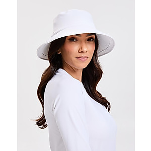Solbari Wide Brim Swim Sun Hat UPF50+ White