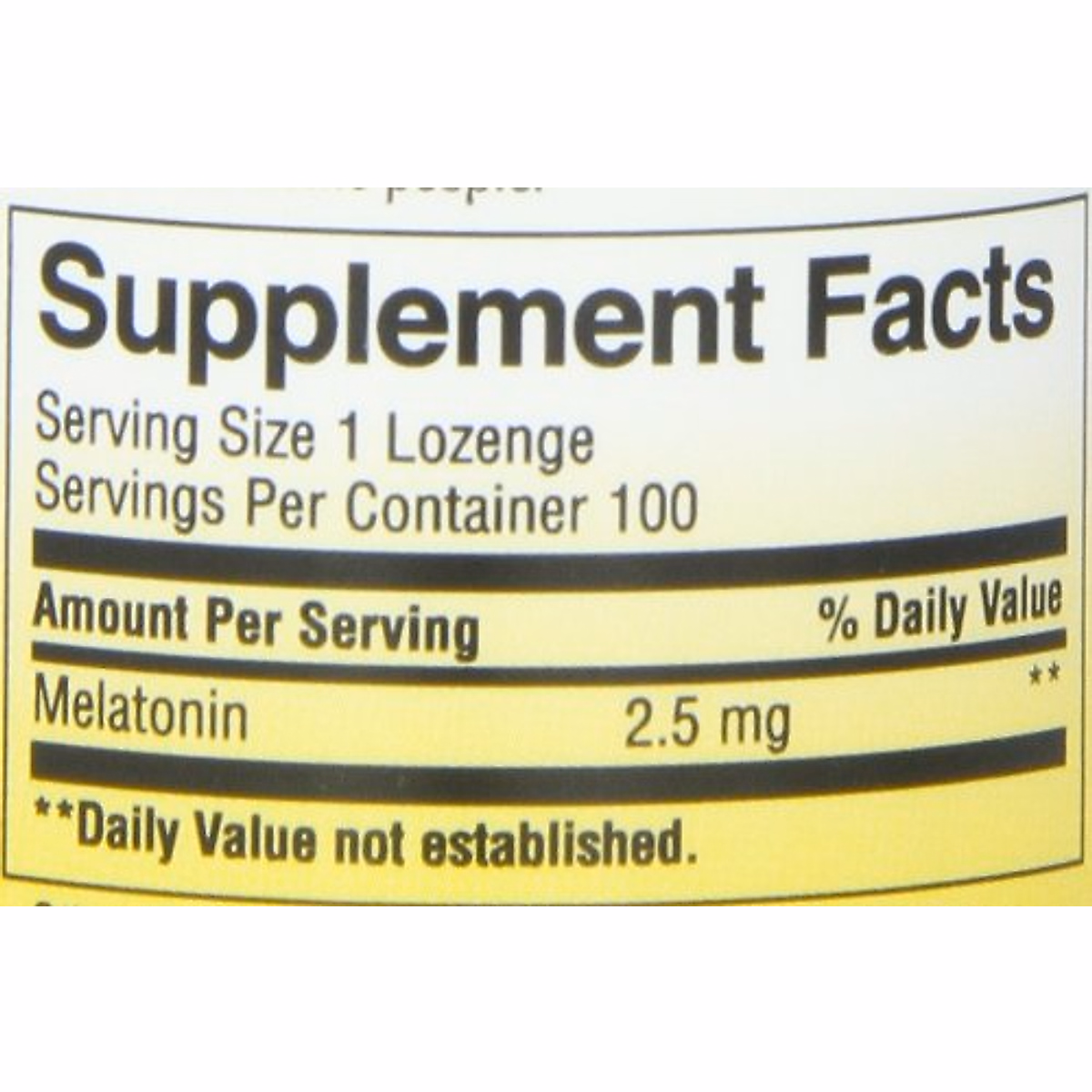 Nature's Way Melatonin Lozenge, 2.5 mg, 100-Count