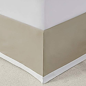 Harbor House Cotton Comforter Set-Coastal Oceanic Sealife Design All Season Down Alternative Bedding with Matching Shams, Bedskirt, Queen(92"x96"), Coastline, Coral Khaki, 6 Piece