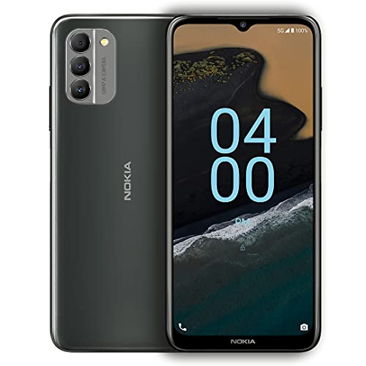 Nokia G400 5G | Verizon, AT&T, T-Mobile | Android 12 | Unlocked Smartphone | 3-Day Battery | US Version | 4/64GB | 6.58-Inch Screen | 48MP Triple Camera | Meteor Grey