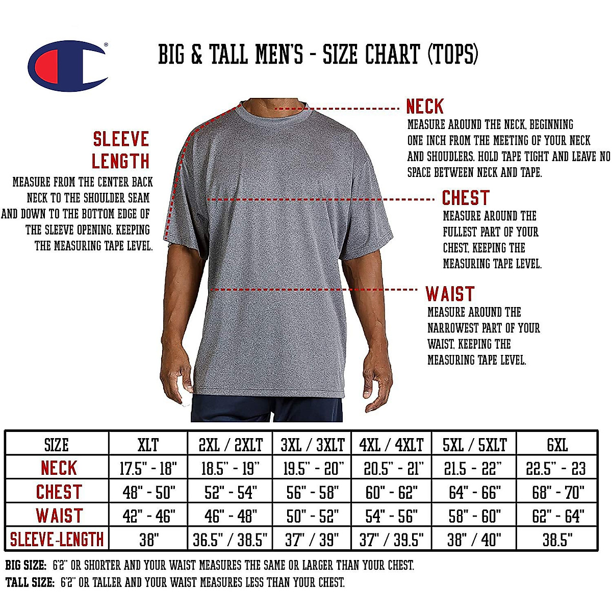 Champion Big and Tall Sweatshirts for Men – Men Crewneck Sweatshirt Big and Tall Black