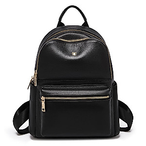 FOXLOVER Genuine Leather Backpack for Women Fashion Convertible Travel Bags Ladies Shoulder Bag College Daypack Small Purses