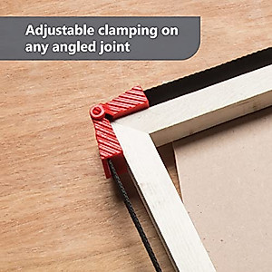 POWERTEC 71122 Deluxe Polygon Quick Release Band Clamp | Woodworking Frame Clamping Strap Holder