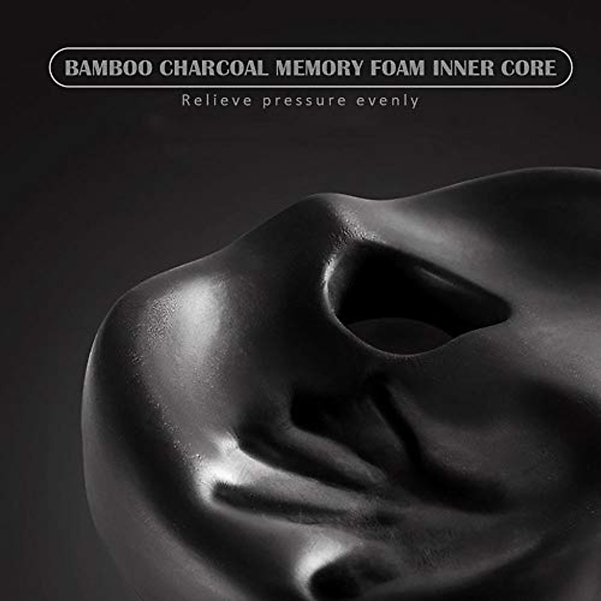 Office Chair Cushion for Butt,Comfort Memory Foam Seat Cushion,Ergonomic Chair Pad Pillow,Tailbone Pain Relief Cushion,Machine Washable Cover-Bamboo Charcoal Memory Foam