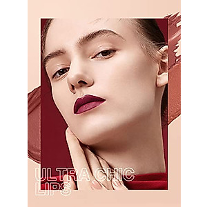 URQT 12pcs Lip Liner and Lipstick Makeup Set, 6 Velvety Matte Liquid Lipsticks + 6 Matching Smooth Lip Liner One Step Lips Makeup Kits Waterproof Long Lasting Matte Lipstick Gift Set