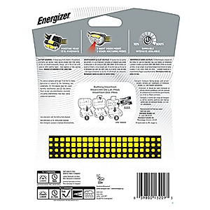 Energizer Vision LED Headlamp, Bright Headlamp for Camping, Water Resistant Emergency Light, Includes Batteries, Pack of 1