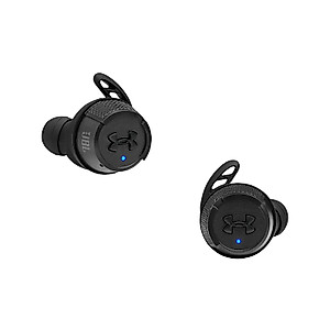 Under Armour True Wireless Flash X– Engineered by JBL® - True Wireless bluetooth earbuds, waterproof headphones, microphone, Bionic hearing, up to 25 hours battery (Black)