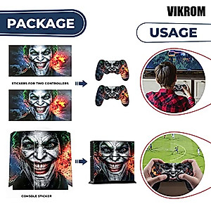 Joker Vinyl Skins Ps4 Controller Skin - One Skin Console Sticker One Games Console Skins Protective Vinyl Skin Decal - One Skins for Console Avenger Stickers Ps4 Controller Sony