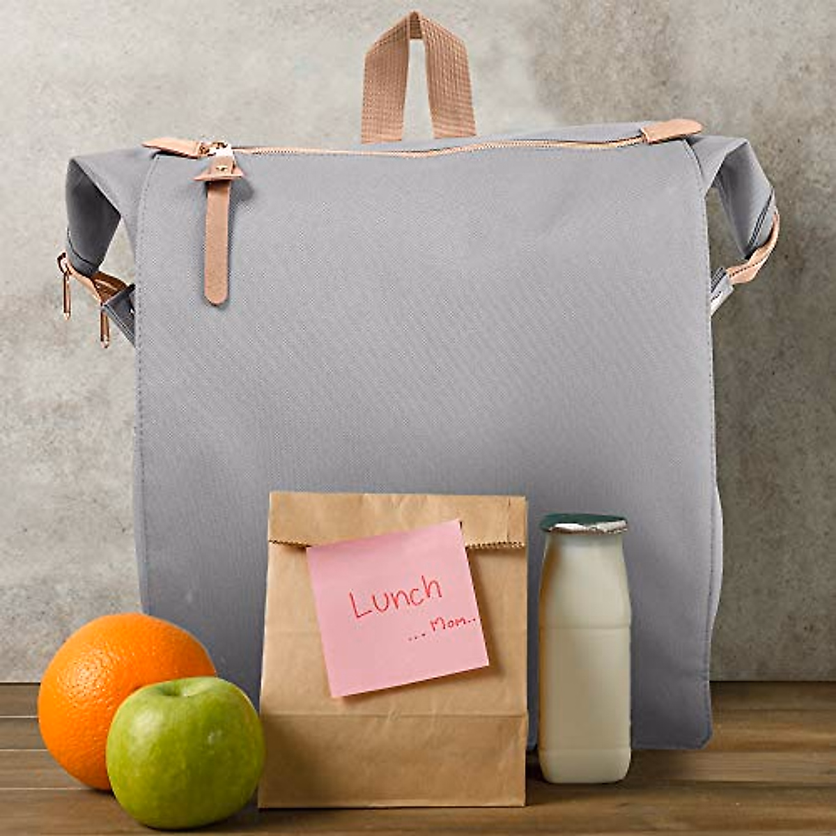 KJARAKÄR Classic Casual Backpack | Metal Zippers |Flexible Design for Gym Work School Diaper Bookbag