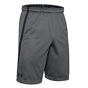 Under Armour Men's UA Tech HeatGear Athletic Mesh Shorts (3XL, Grey)