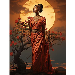 SKRYUIE 5D Diamond Art Painting Kits for Adult Full Round Drill, DIY Paint with Diamonds Art Crystal Embroidery Cross Stitch Art Craft Wall Office Decor 12x16 inch / 30x40 cm B4688