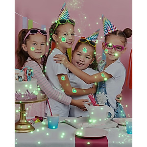 XSIUOTIS Unicorn Birthday Party Favors - 51 PCS Temporary Tattoos Individually Wrap Glow In The Dark | Assorted Goodies for Party Supplies, Goody Bag Stuffers