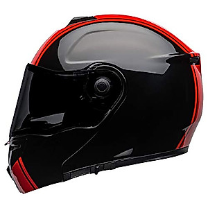 BELL SRT Modular Helmet (Ribbon Gloss Black/Red - Medium)