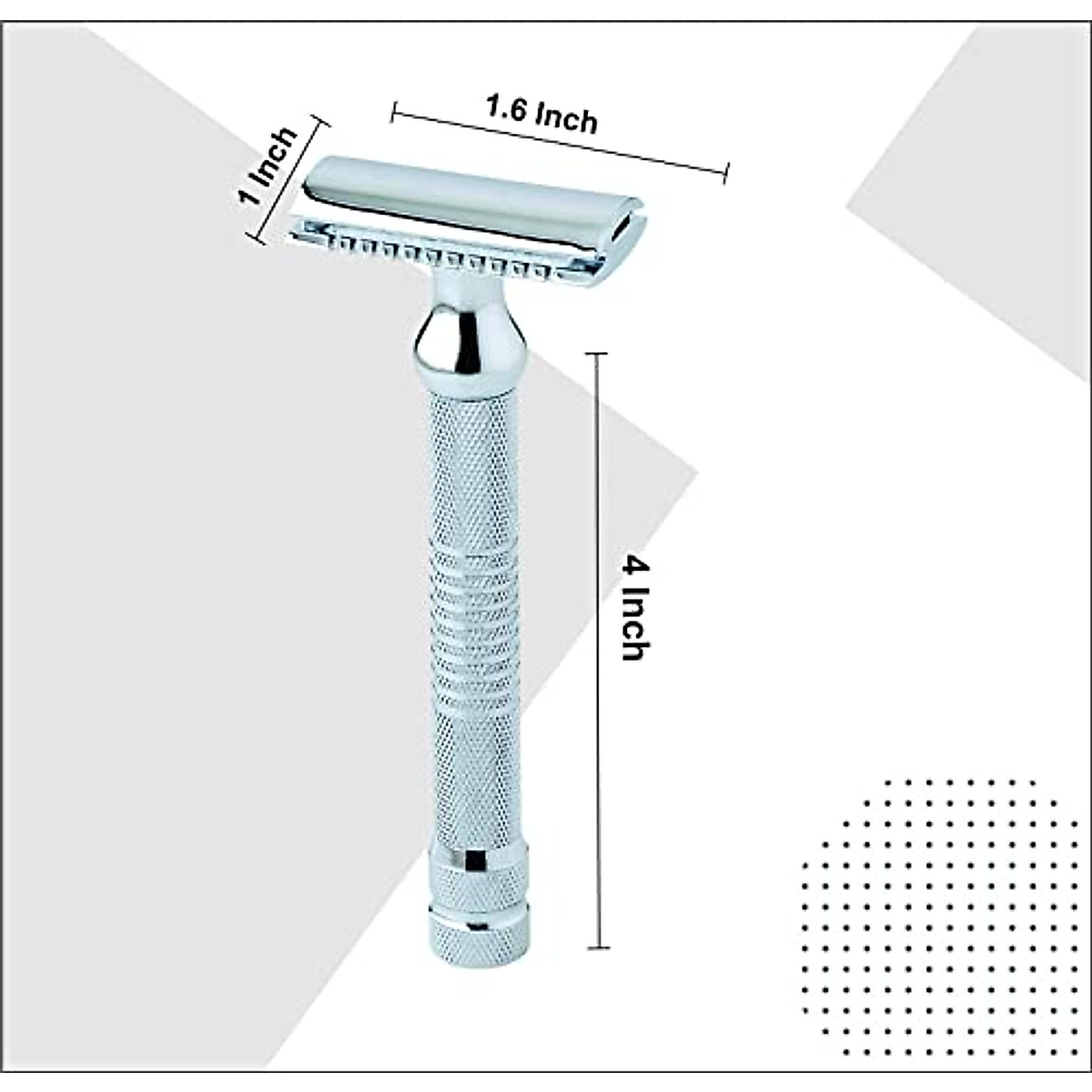 Pearl Shaving Double Edge Close Comb Safety Razor for Men - Reusable Ecofriendly DE shaving Razor for Men | Premium Single Blade Razor for Men Razor | Classic & Traditional Shaving Kit for Men | Men's