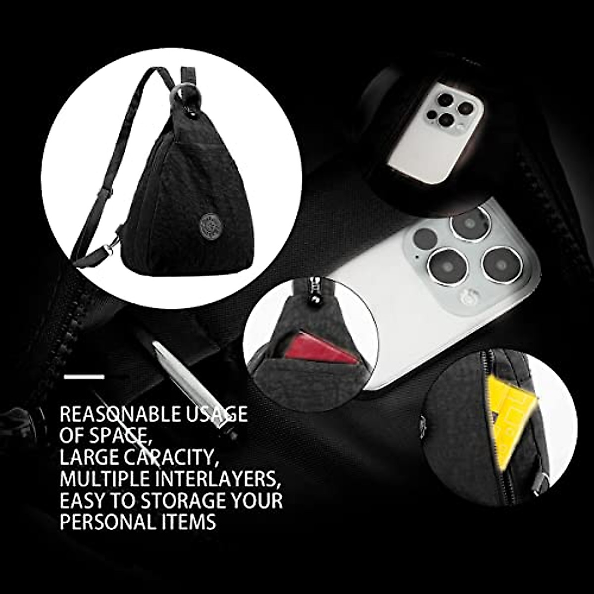 Eshow Small Backpack Purse for Women Nylon Shoulder Bags Anti-Theft Backpacks Causal School Rucksack