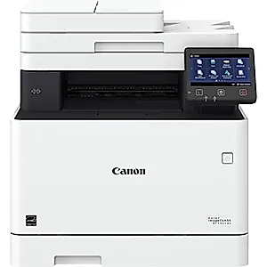 Canon imageCLASS MF741CdwB All-In-One Wireless Color Laser Printer for Business Office, White - Print Scan Copy - 5" Touchscreen, 28 ppm, 600 x 600 dpi, 1GB Memory, Auto 2-Sided Printing, 50-sheet ADF