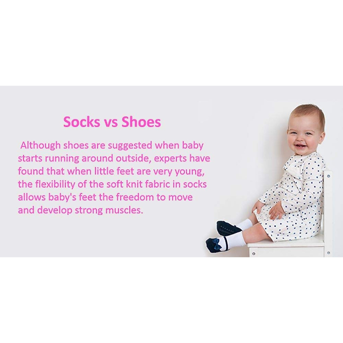 Baby & Toddler Girl Mary Jane Socks with Shoe-Look-Anti-slip Soles-Cotton -1 Pair (LIGHT PINK/PINK FESTIVE/BAL, 0-12 Months)