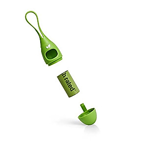 Earth Rated Dog Poop Bag Holder with Dog Poop Bags, Durable and Guaranteed Leakproof, Unscented, 1 Dispenser and 15 Bags