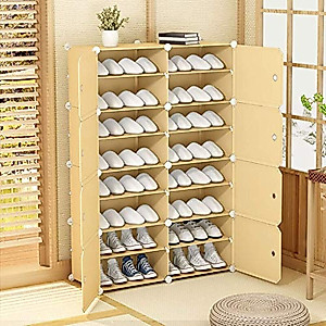 DINGZZ Multi-Layered Shoe Cabinet, Student Assembled Shoe Shelf, Durable Bedroom Multi-Level Household