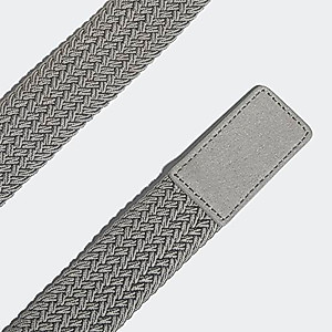 adidas unisex-adult Braided Stretch Belt, Grey Three, Medium-Large