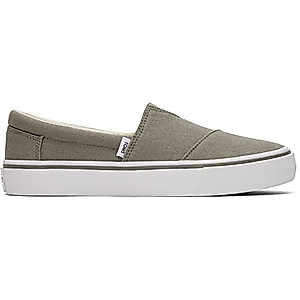 TOMS Women's Fenix Slip-On Sneaker, Vetiver Grey, 12