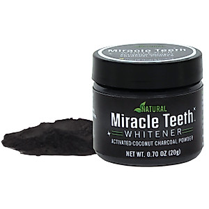 Ontel Miracle Teeth Whitener - Natural Whitening Coconut Charcoal Powder – As Seen on TV