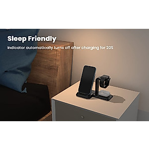 Wireless Charger，3 in 1 Wireless Charger Station for Apple iPhone/iWatch/Airpods,iPhone 14,13,12,11 (Pro, Pro Max)/XS/XR/XS/X/8(Plus),iWatch 7/6/SE/5/4/3/2,AirPods 3/2/pro