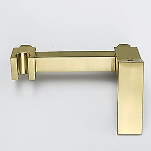 MINJING Bidet Spray Brushed Gold, Hot and Cold Water Handheld Toilet Bidet Sprayer, Brass Toilet Sprayer for Personal Hygiene, Wall Mounted Bidet Faucet