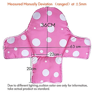 ZARPMA Highchair Cushion for IKEA Antilop Highchair, New Version Baby Highchair Seat Covers, More Thick, Washable Foldable, Child Chair Insert Mat Padding (Pink)