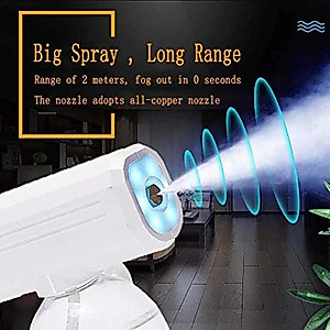 Handheld Cordless ULV Fogger Blue Light Steam Spray Sprayer Gun 800ML Charging Fogger Steam Gun Face Mist Sprayer Gun