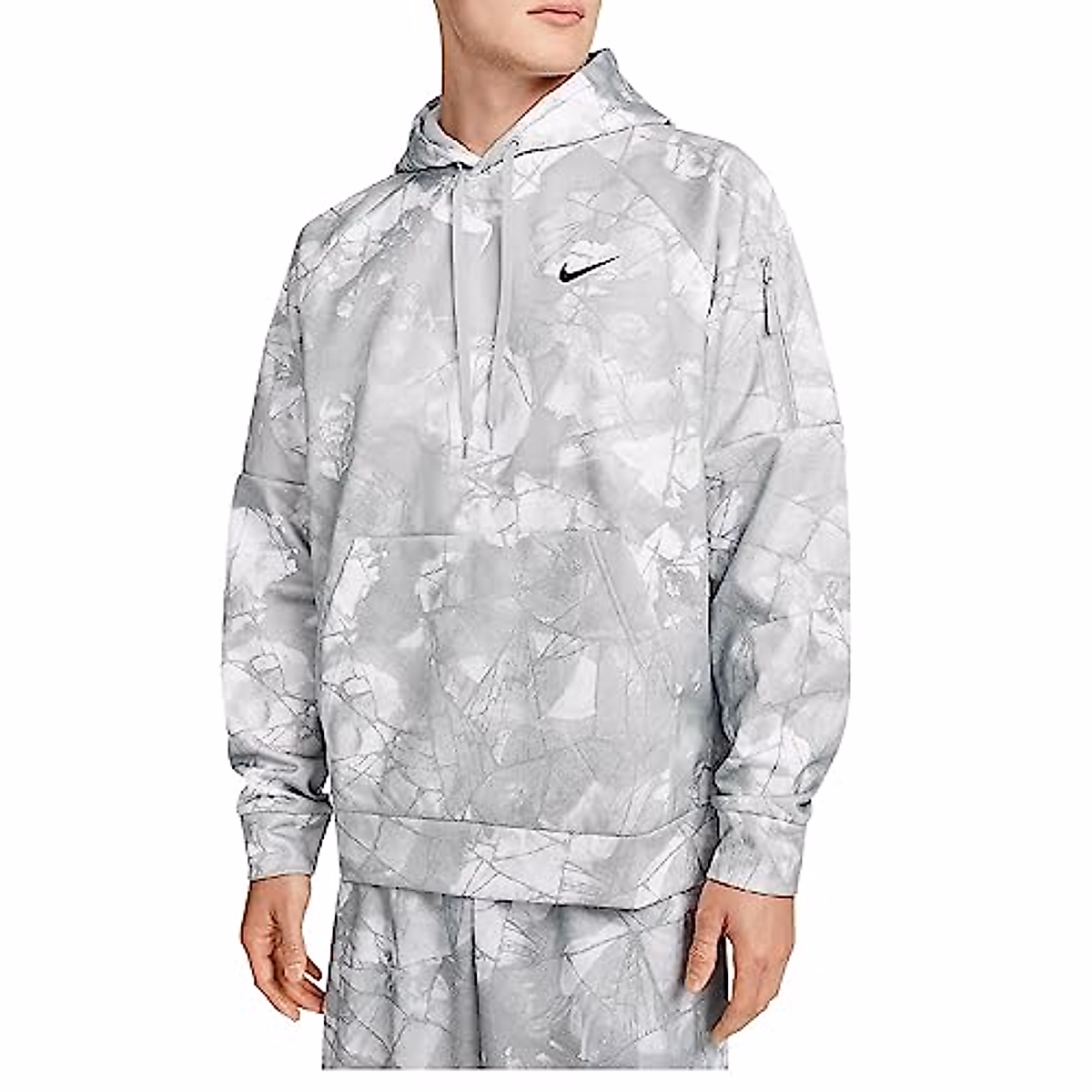 Nike Therma-FIT Men's Pullover Fitness Hoodie (as1, alpha, l, regular, regular, Smoke Gray)