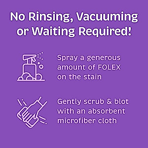 Black Swan Distributors - FOLEX Instant Carpet Spot Remover (32 oz) & Non-Abrasive, Washable Microfiber Cleaning Cloth (15x15 in) - Household Stain Treater Kit - Handheld Rug & Upholstery Cleaner