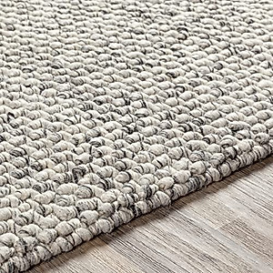 Mark&Day Area Rugs, 8x10 Keynsham Modern Charcoal Area Rug, Grey Ivory Carpet for Living Room, Bedroom or Kitchen (8' x 10')