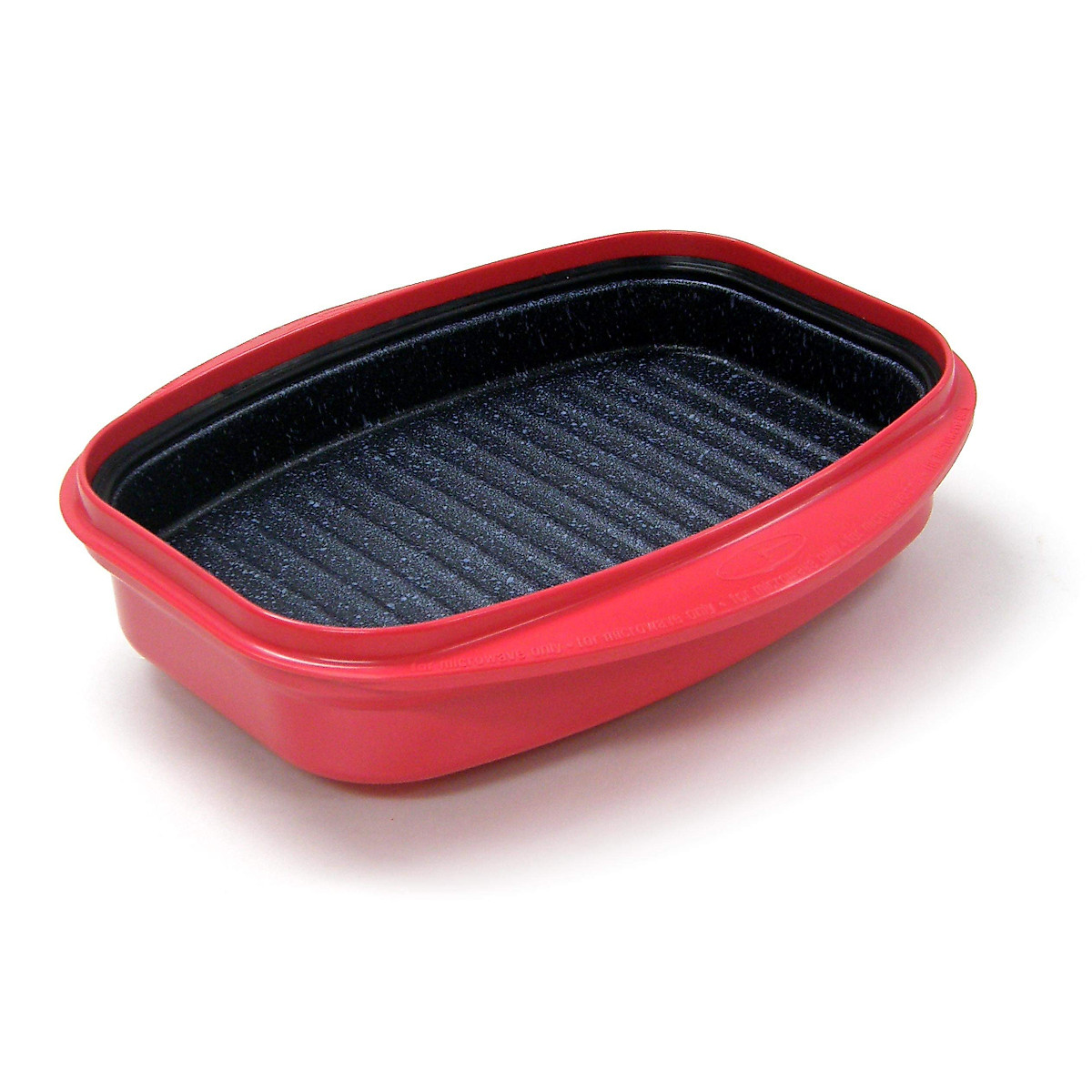 Microhearth Grill Pan for Microwave Cooking, Red