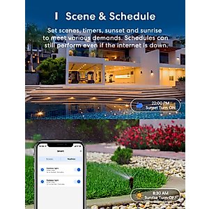 meross Smart Outdoor Plug, Waterproof WiFi Outdoor Outlet, Compatible with Apple HomeKit, Amazon Alexa, Google Assistant and SmartThings, Remote Control, Timer, FCC and ETL Certified