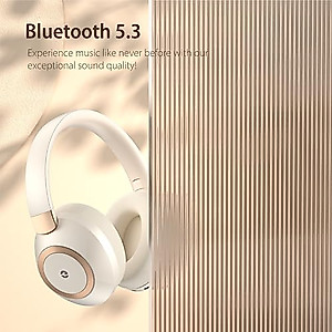 Headphones Wireless Bluetooth, 100H Playtime Active Noise Cancelling Headphones, Wireless Headphones with Microphone, Bluetooth Headphones with Deep Bass, Over-Ear Headphones with Fast Charging