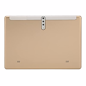 Naroote 10.1 Inch HD Tablet, 100-240V 2560x1600 Resolution Calling Tablet 4GB RAM 64GB ROM Dual Card Dual Standby for Study for Android 12 (US Plug)