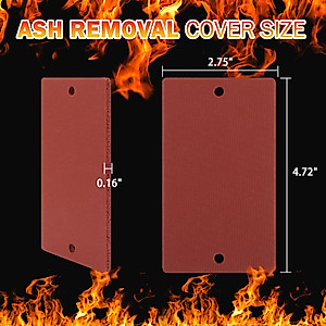88177 Pellet Stove Ash Cleanout Cover Gasket Parts Replacement for US Stove Ashley VG5770 and Vogelzang VG5770 & VG5790 Pellet Stoves Gasket- 2 Pack