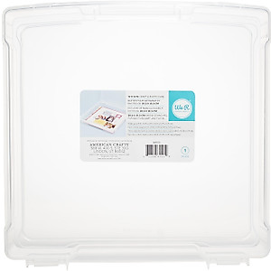 We R Memory Keepers 0633356611059 Storage Bins Storage & Decor-12 x 12-Craft and Photo Case, Clear