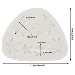 2 Pieces Weed Leaf Cake Fondant Mold Pot Leaves Silicone Mold for Weed Leaf Theme Cake Decoration, Chocolate Candy Polymer Clay Cookie Sugar Craft (Gray)