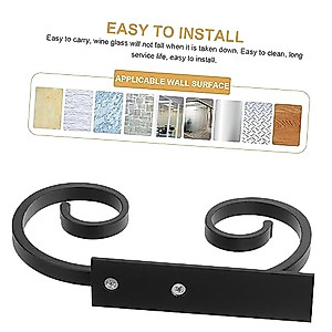 Zerodeko bar Glass Organizer Kitchen Glass Holder Under Counter Wine Glass Rack bar Glasses Organizer Hanging Wine Glass Rack Wine Glass Organizer Wine Glass Holder Household Metal Hanger